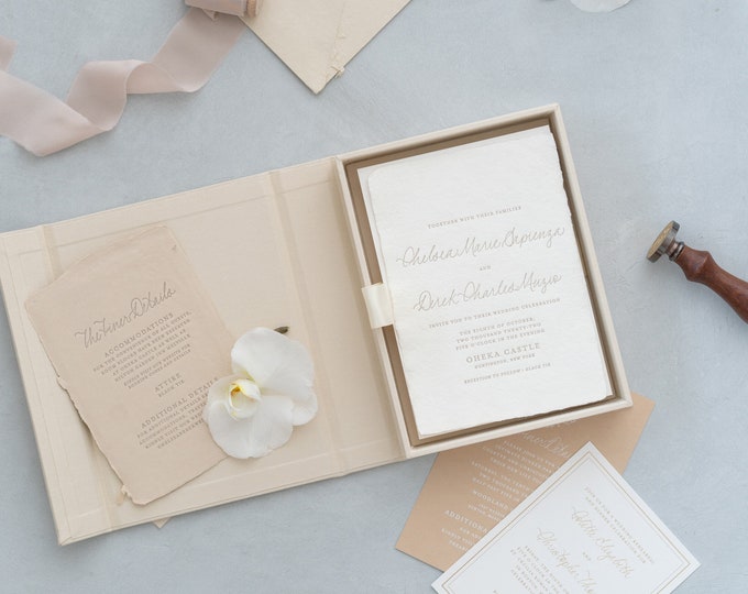 Glass Wedding Invitation Keepsake Box in Five Choices of Clear Textured ...