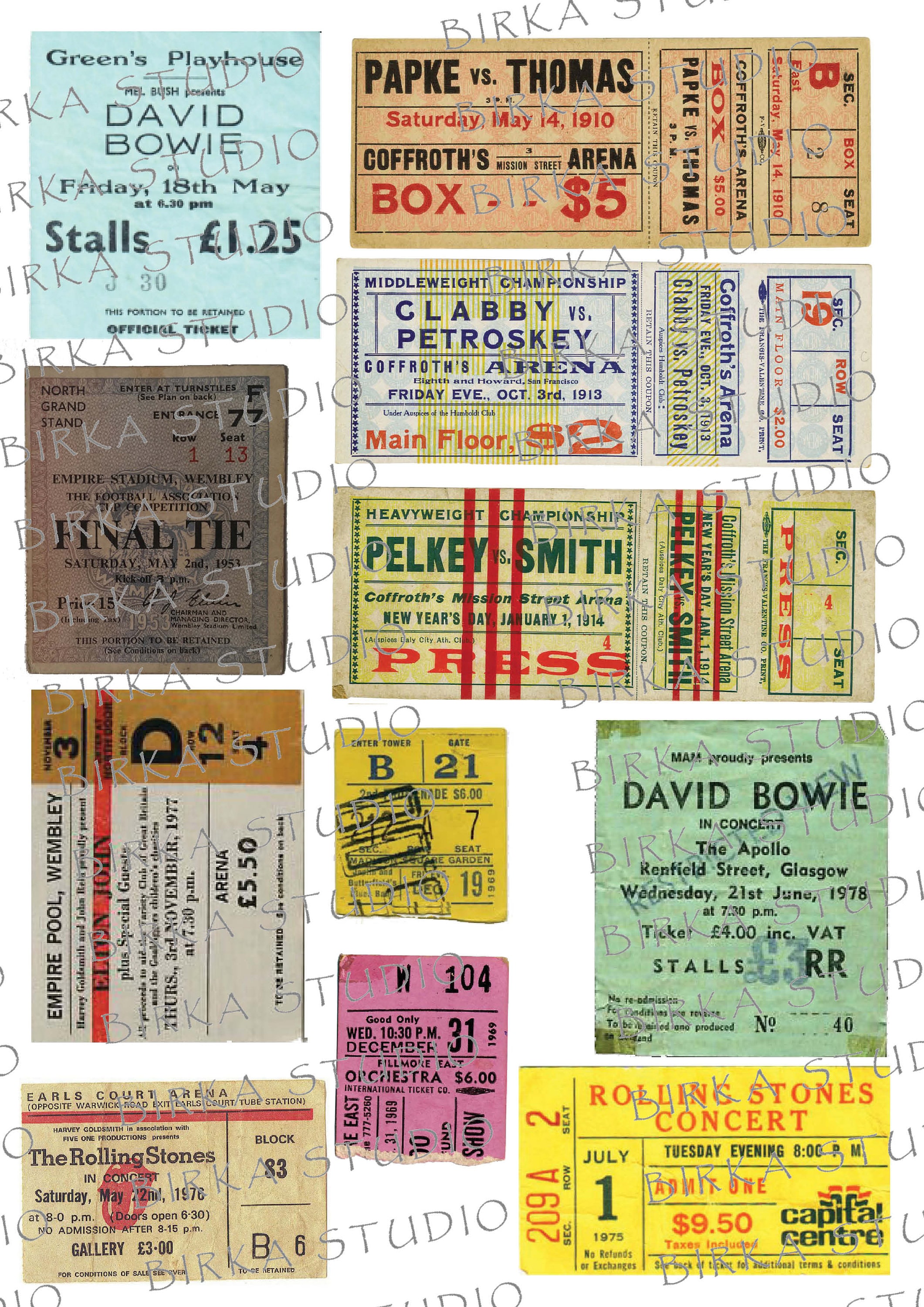 Digital Vintage Stationary, Personalized Vintage Ephemera Printable ...