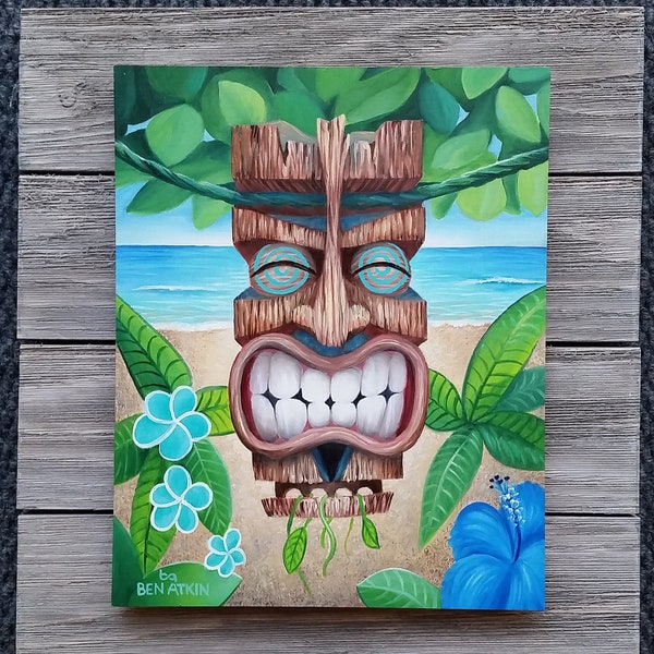 Tiki Painting - Etsy