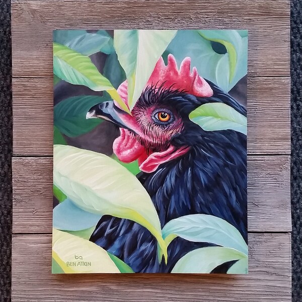 Hand Painted Chicken - Etsy