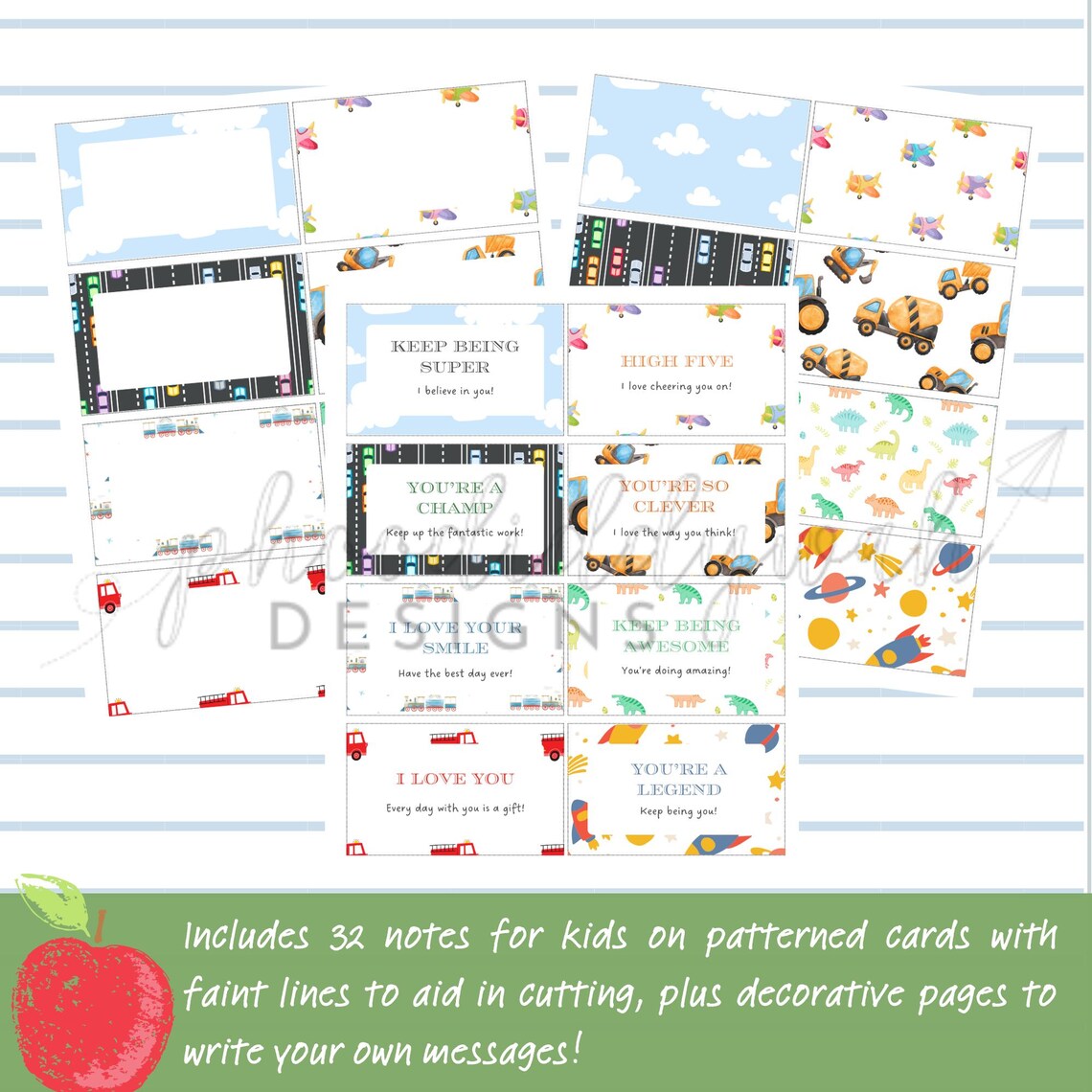 Lunch Box Notes | Positive Notes of Encouragement | Notes From Home ...