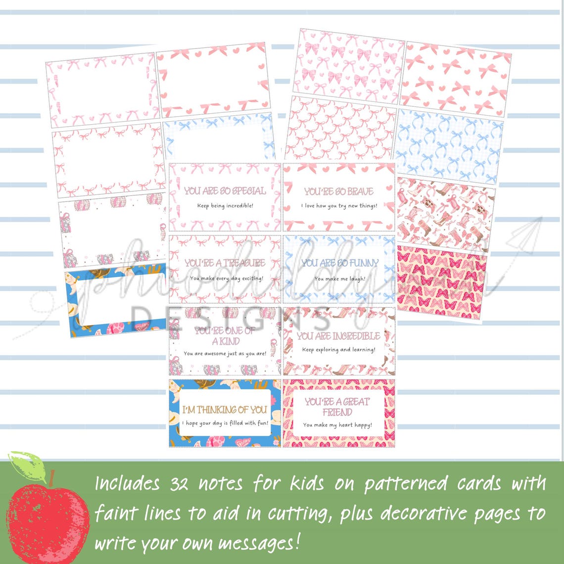 Lunch Box Notes | Positive Notes of Encouragement | Notes From Home ...