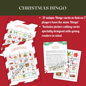 Christmas Bingo Cards | Christmas Scavenger Hunt | Christmas Decor Hunt ...