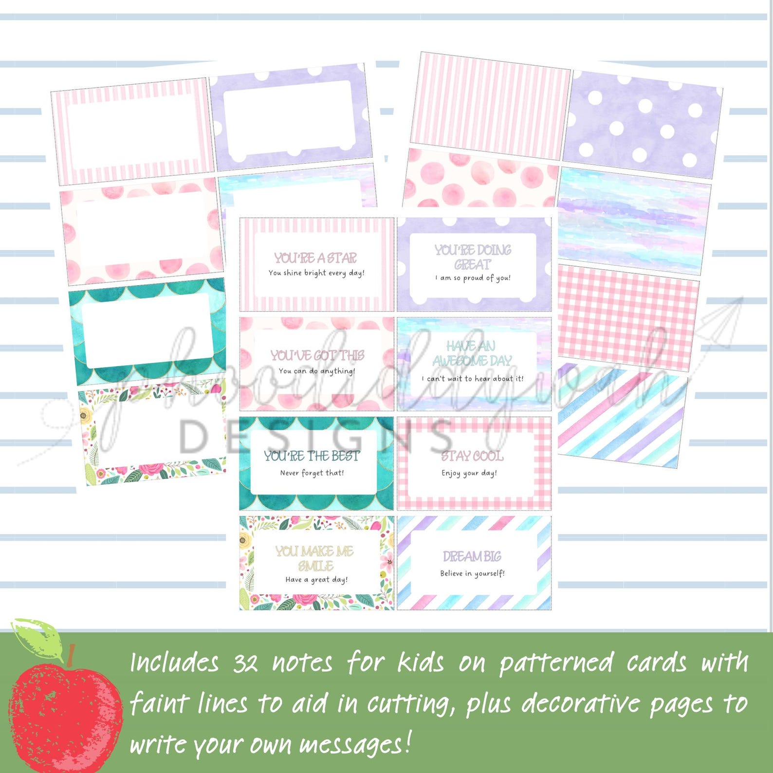 Lunch Box Notes | Positive Notes of Encouragement | Notes From Home ...