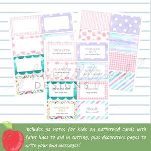 Lunch Box Notes | Positive Notes of Encouragement | Notes From Home ...