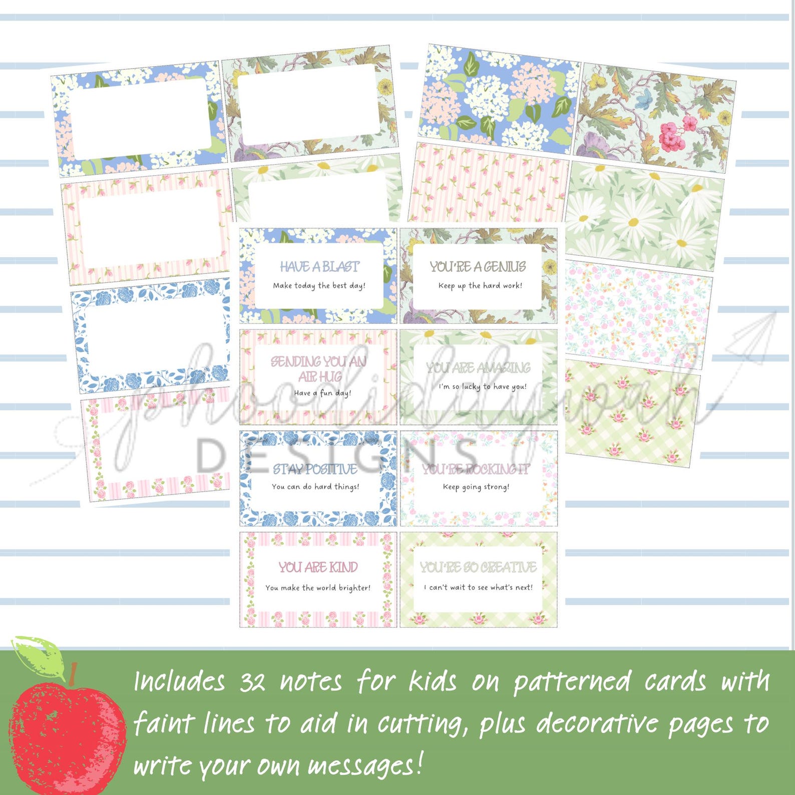 Lunch Box Notes | Positive Notes of Encouragement | Notes From Home ...