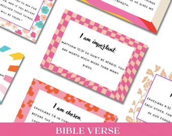 Bible Affirmation Cards Printable - Christian Affirmations - Printable ...