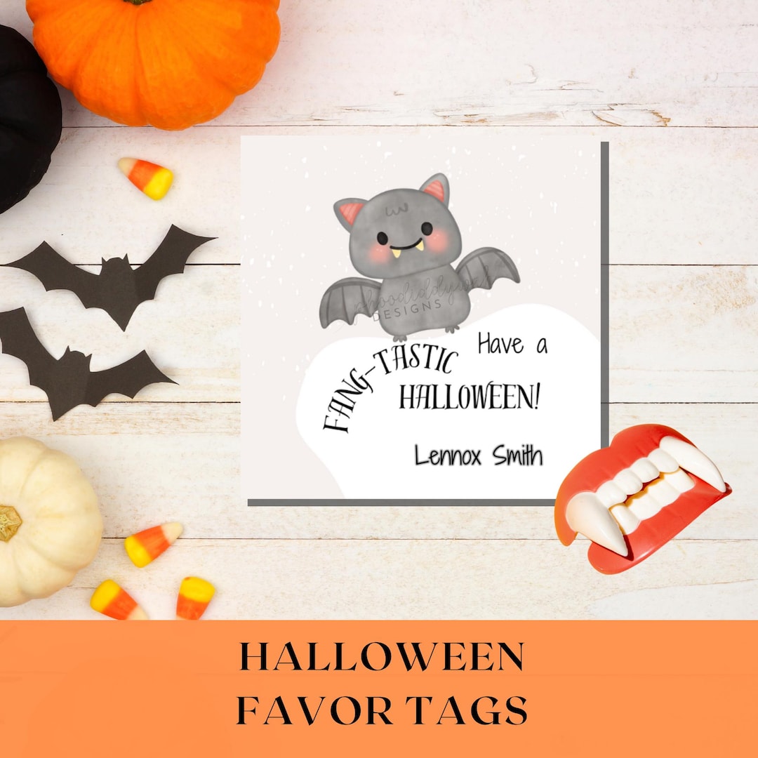 Halloween Favor Tags | Halloween Digital Download | Class Halloween ...