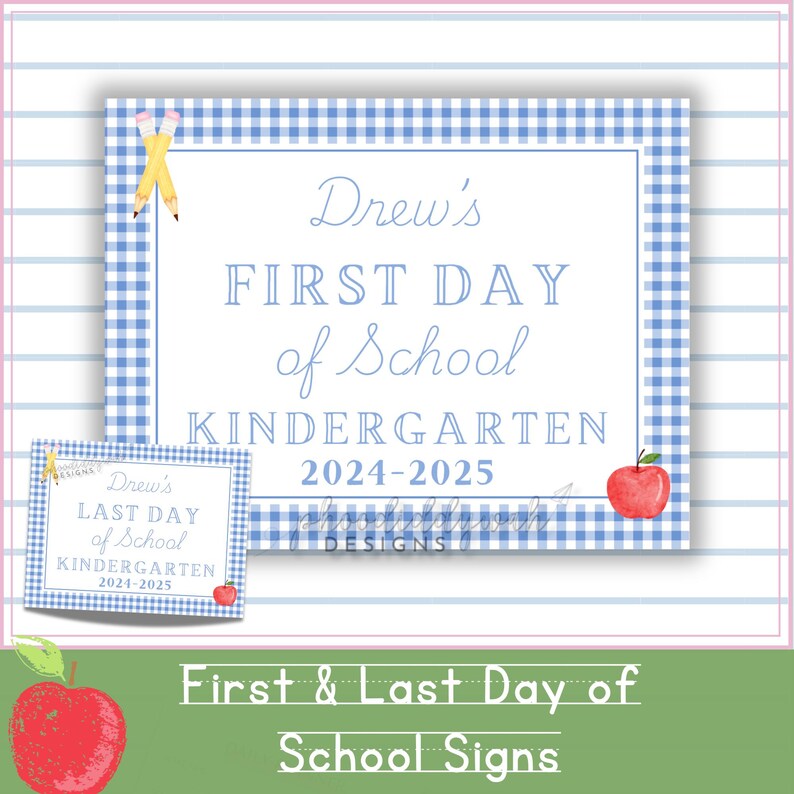 First Day of School Sign 1st Day of School Printable Editable Back to ...