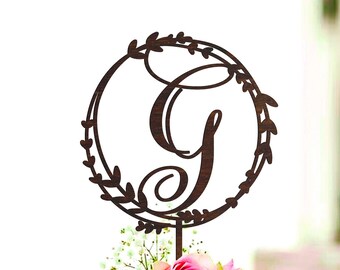Letter G Cake Topper | Etsy