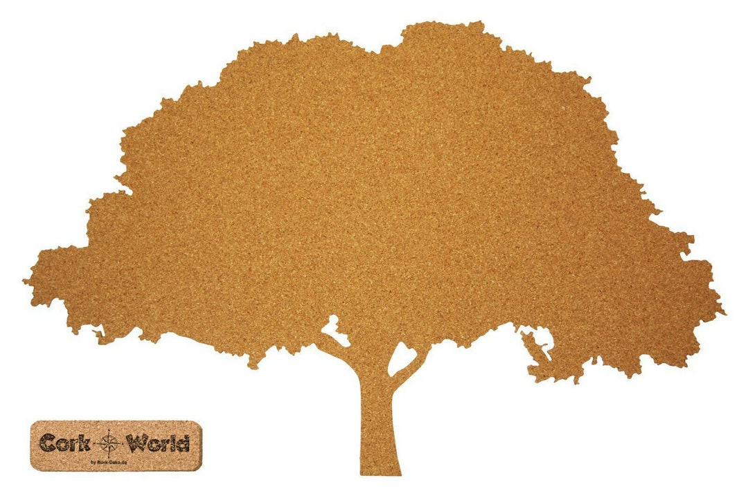 Pinboard in Tree Shape corkworld the Pin Board - Etsy