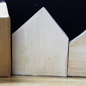 Wooden House Blocks, Set of 8 Wooden Houses, Small Village, Ready to ...