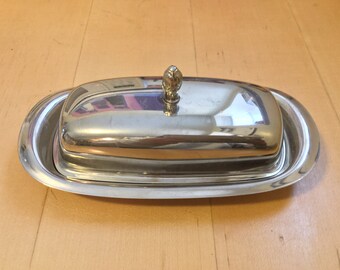 Silver butter dish | Etsy