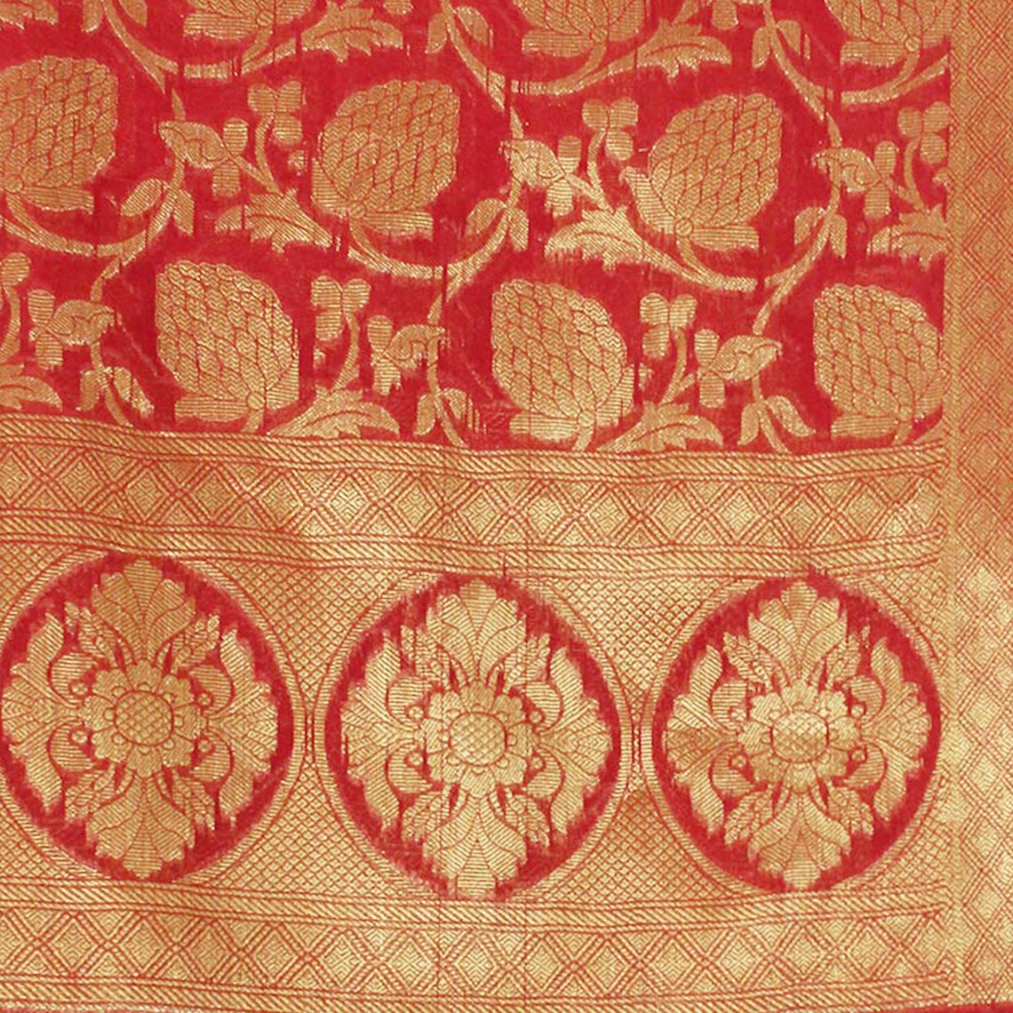 Banarasi Chunni Dupatta Scarf Chanderi Art Silk Zari Work - Etsy