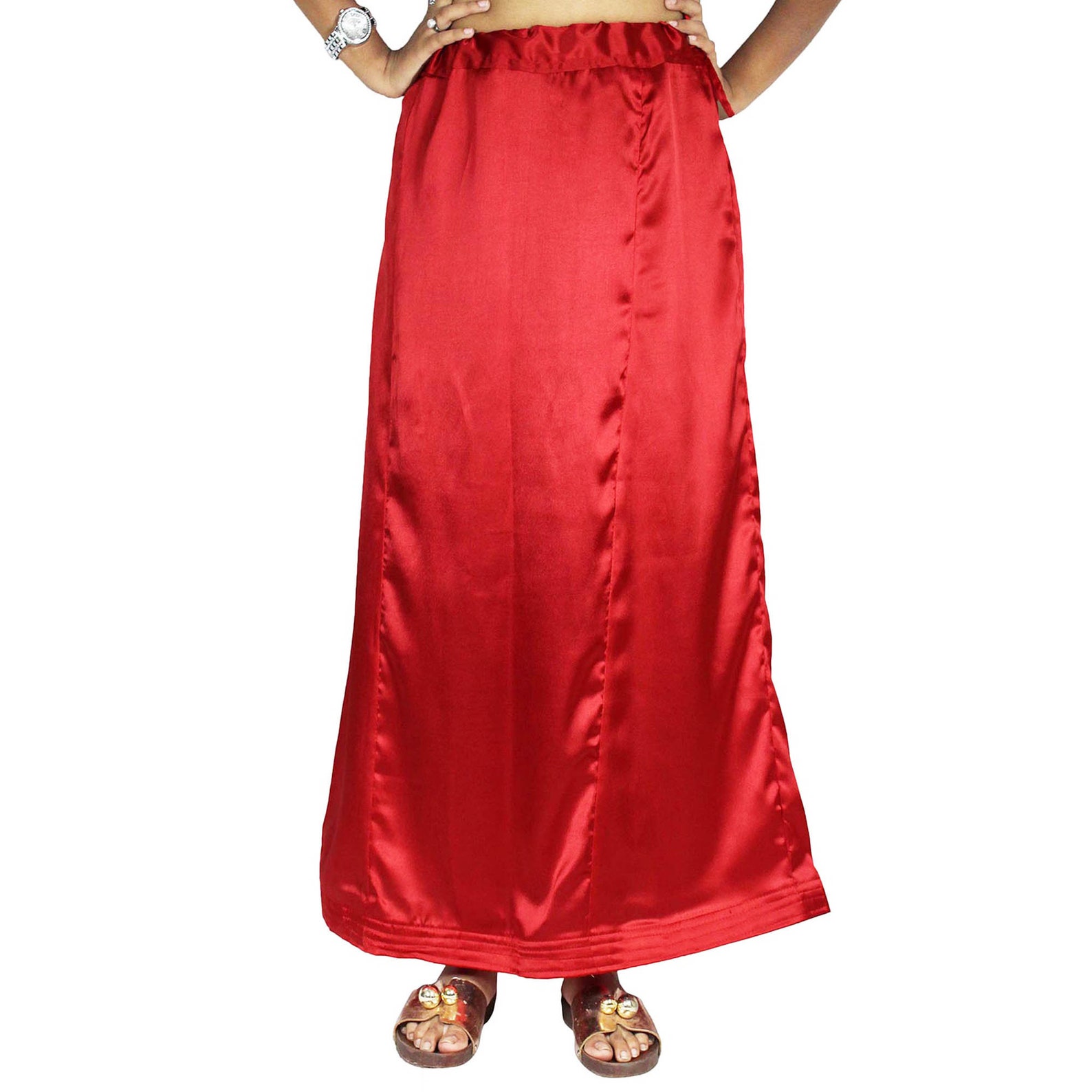 Petticoat Satin Fabric Readymade Indian Inskirt Saree - Etsy