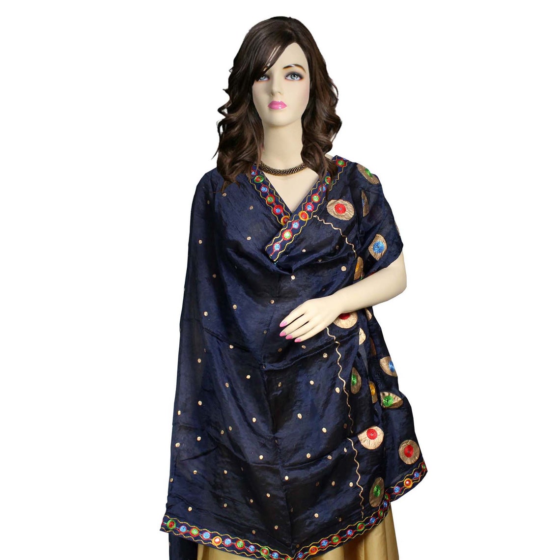 Chunni Dupatta Scarf Beautiful Art Silk Dupatta Thread - Etsy