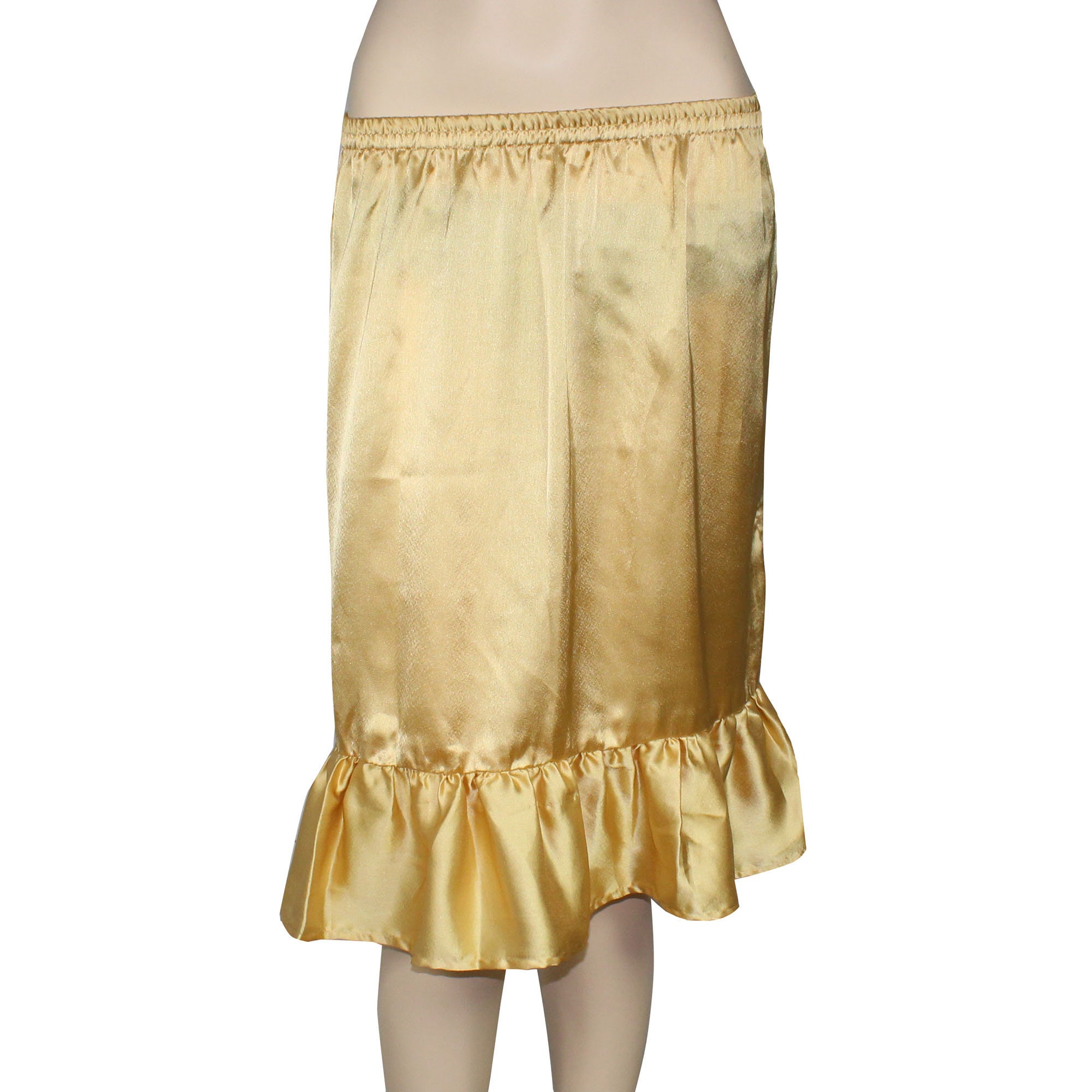 Satin Half Slip Skirt Ruffle Slip Extenderunderskirt Skirt - Etsy