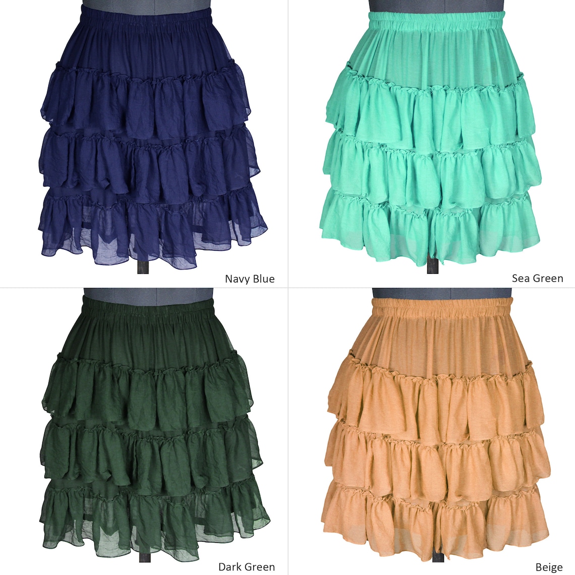 Short Skirt Ruffle Skirt Frill Skirts Chiffon Skirt Mini | Etsy