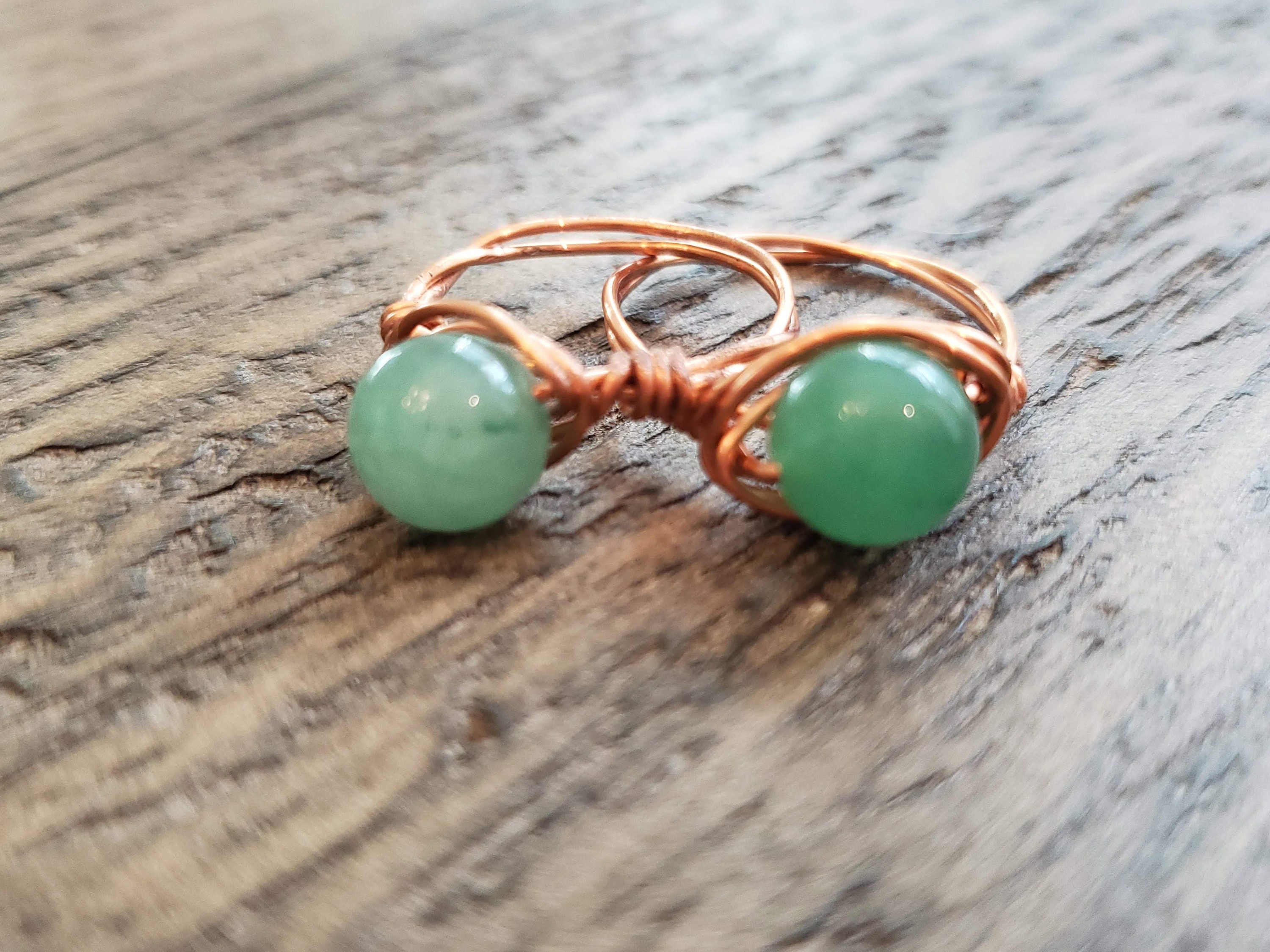 Genuine Gemstone Handmade Ring Rose Quartz Amethyst Fancy | Etsy