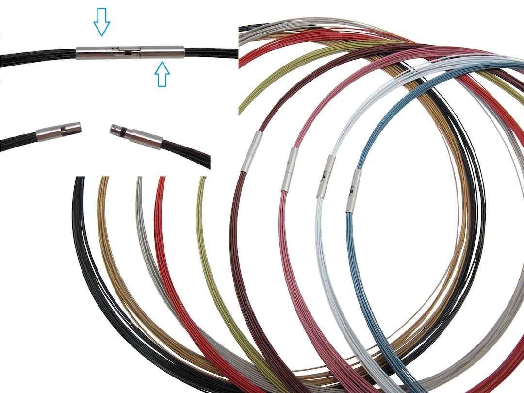 Neck Circumference / Steel Cable Covered With a Colored Nylon Sheath ...