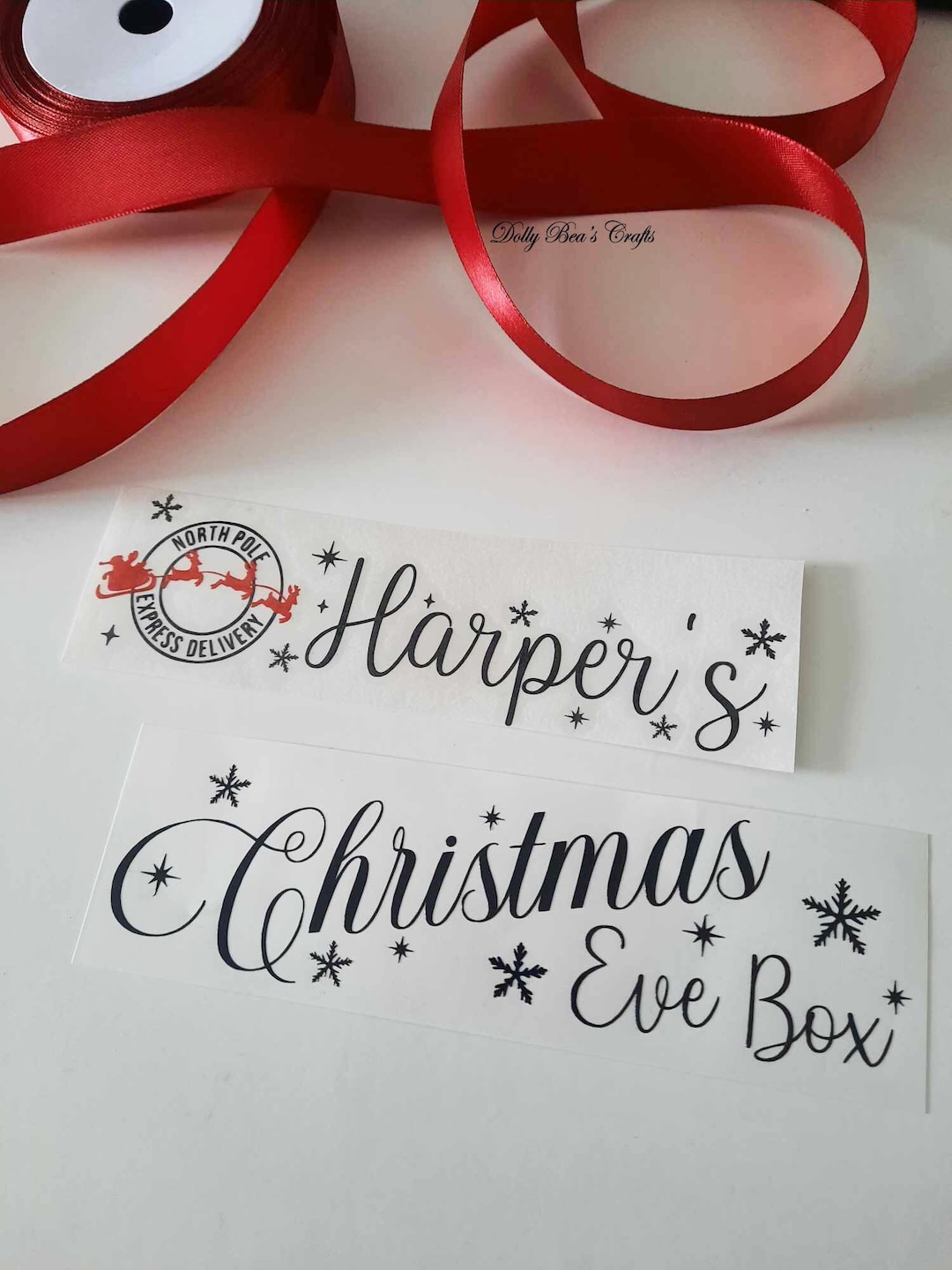 Christmas Crate Stickers, Personalised Labels Christmas Eve Box Crate ...