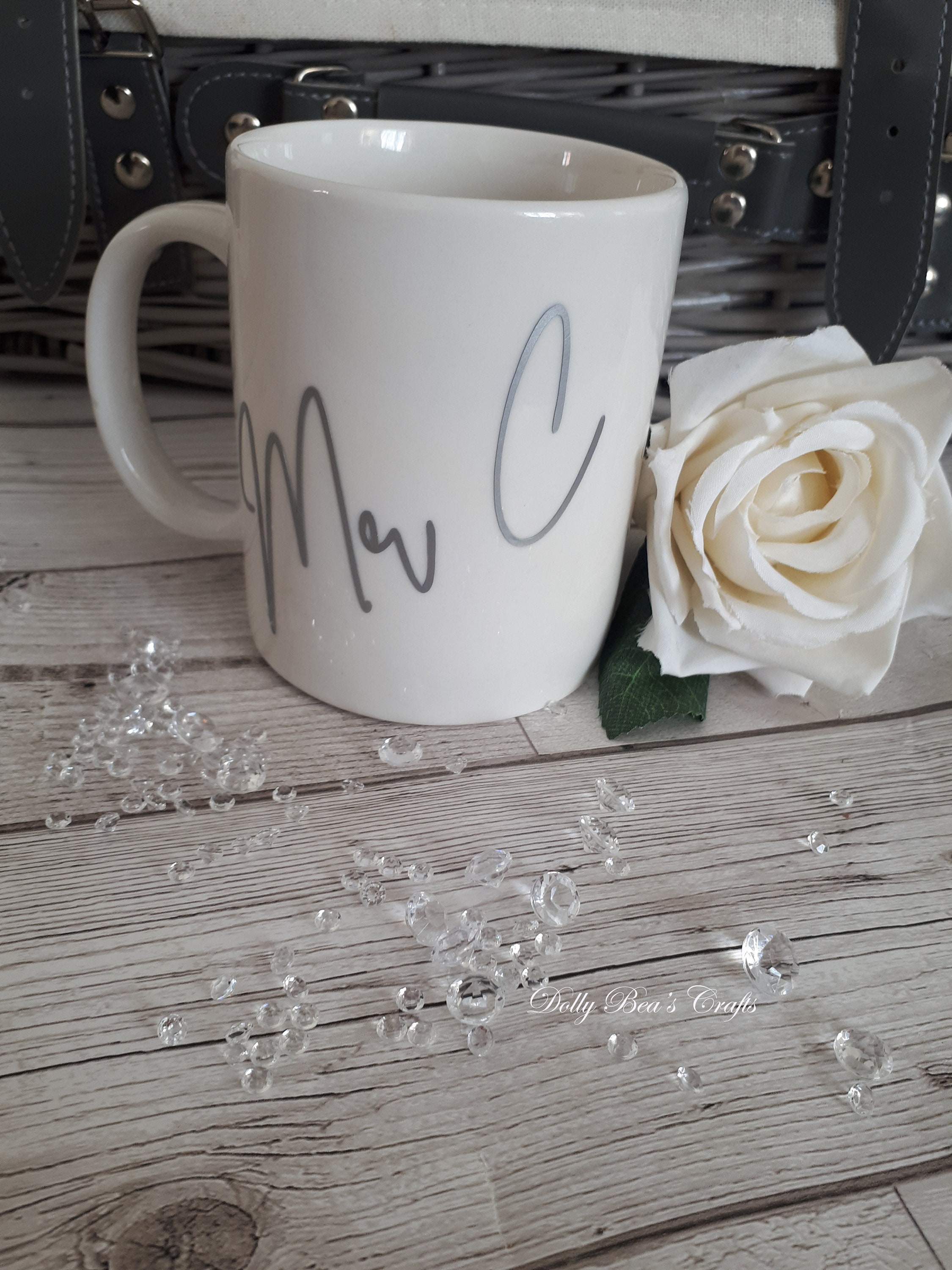 Personalised mug decal mug set vinyl decals wedding gift | Etsy