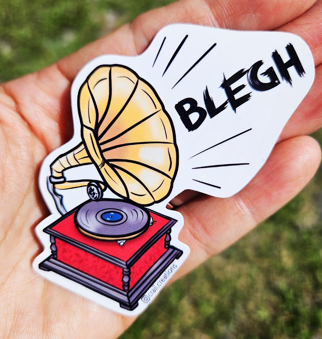 BLEGH Heavy Metal Vinyl Sticker | Die Cut Waterproof Sticker | 2.5 X 3 ...