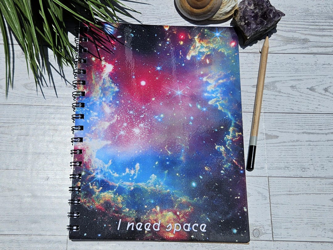 I NEED SPACE Galaxy Spiral Notebook | Crab Nebula Space Journal | Lined ...