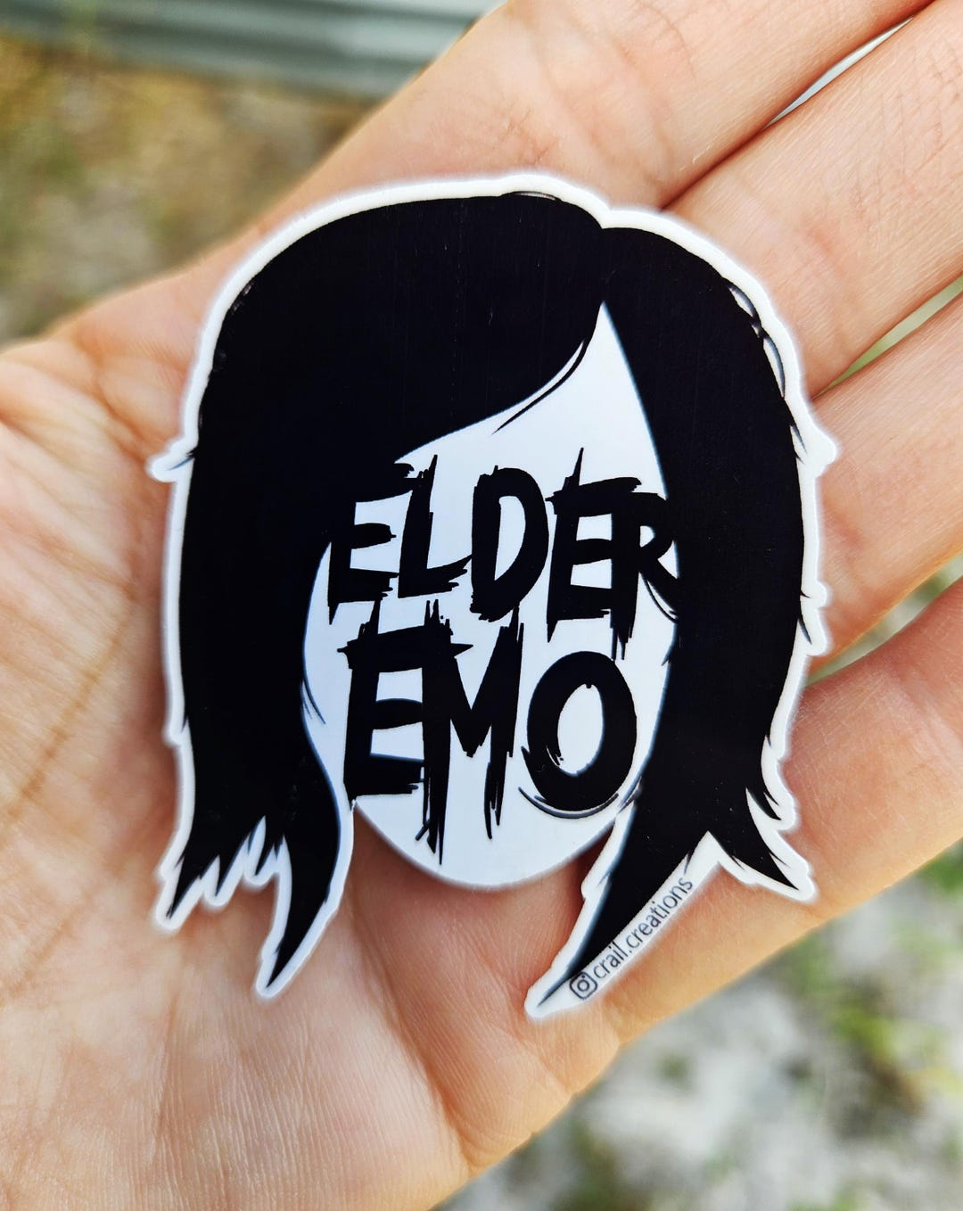 Elder Emo Die Cut Sticker: Waterproof Vinyl (2 X 2.5 Inches) - Etsy