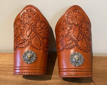 Leather Cowboy Cuffs | Etsy