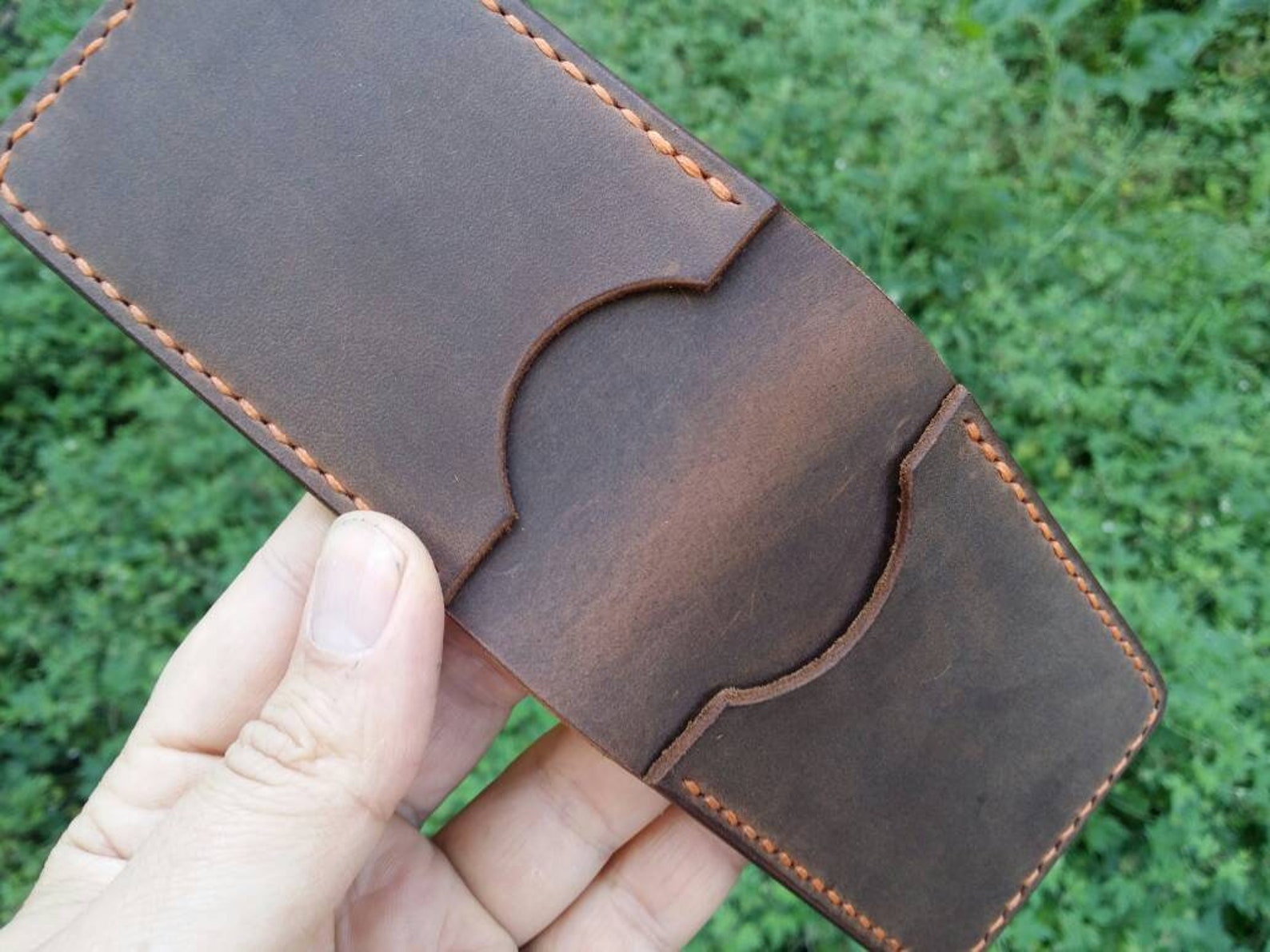 ID Card Wallet Card Holder Drivers License Wallet Leather | Etsy