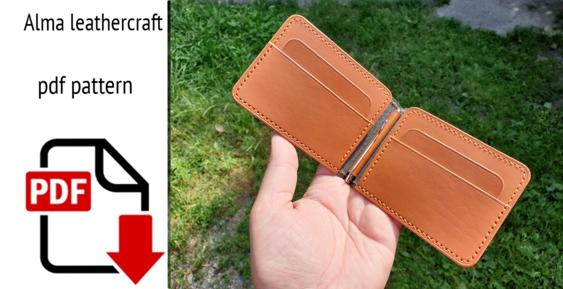 Money Clip Wallet Pattern, Slim Wallet Pattern, Leather Wallet Pdf ...