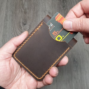 ID Card Wallet, Card Holder, Drivers License Wallet, Leather ID Wallet ...