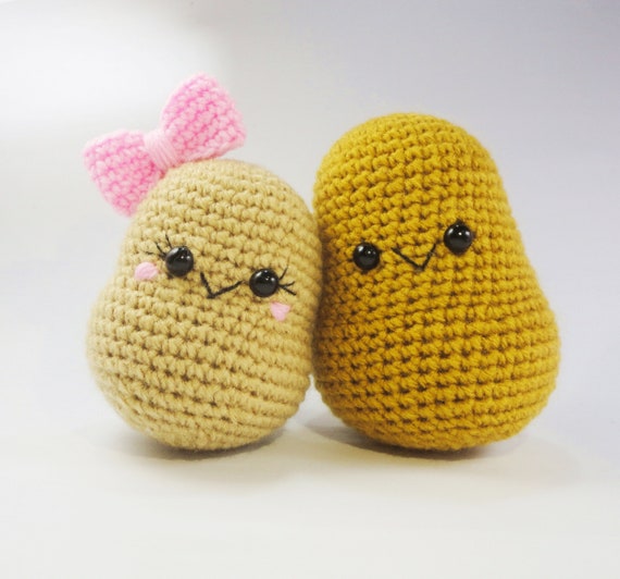 Potato Couple Crochet Pattern - Etsy