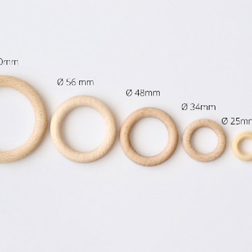 Wooden Rings Macrame Wooden Craft Rings Jewellery Ring - Etsy