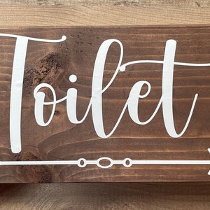 Wooden 'toilet' Wedding Sign | Rustic | Shabby Chic | Wedding Decor ...