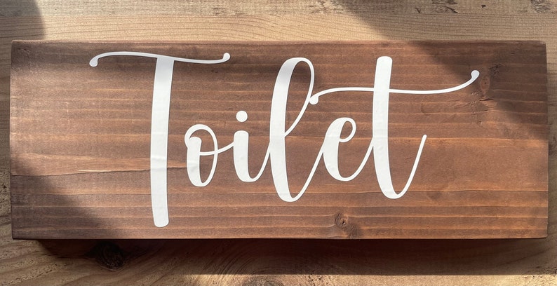 Wooden 'toilet' Wedding Sign Rustic Shabby Chic - Etsy