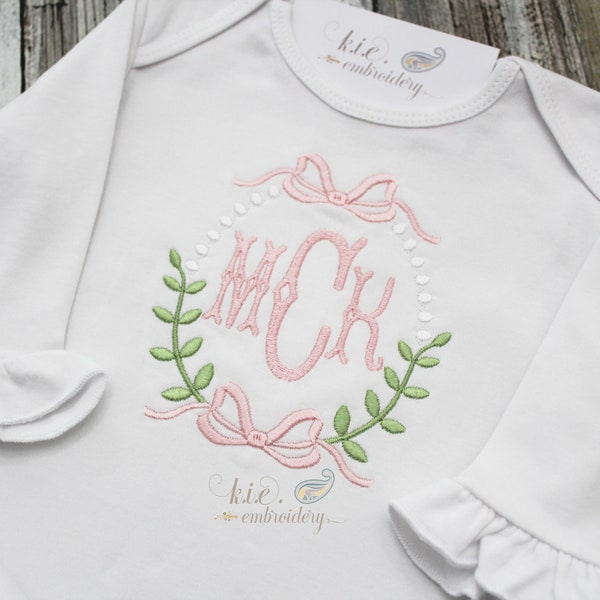 Monogrammed Baby Clothes - Etsy
