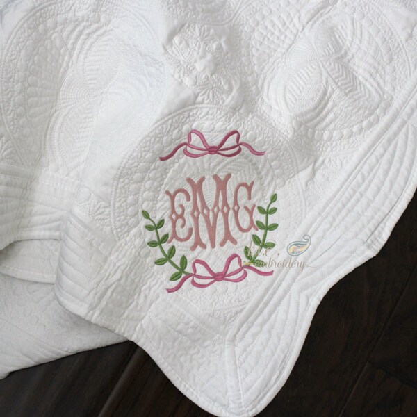 Monogrammed Quilt - Etsy