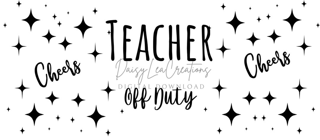 Teacher | Libby 16oz Glass Tumbler Wrap| Digital Download | PNG - Etsy