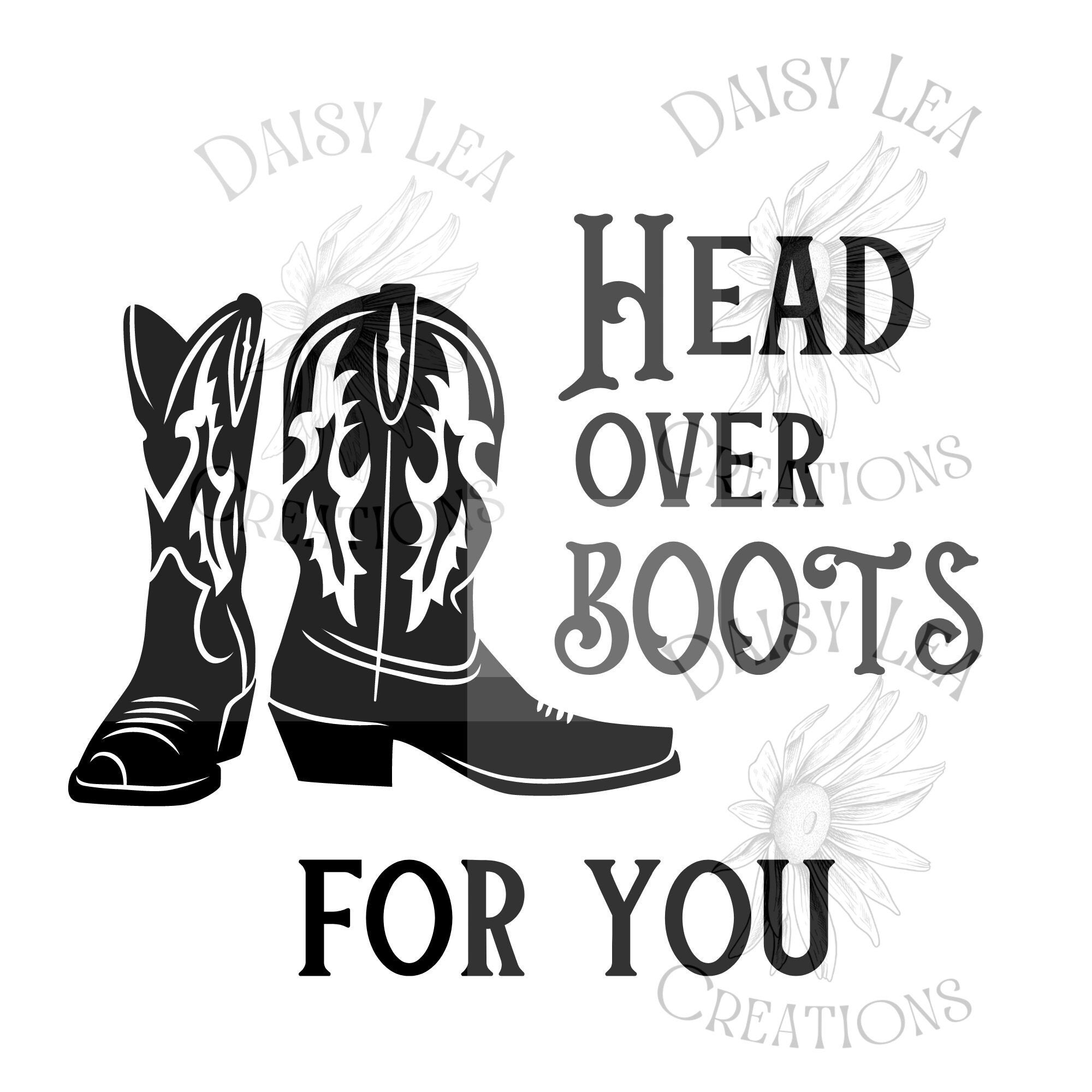 Head Over Boots |PNG| Digital Download - Etsy