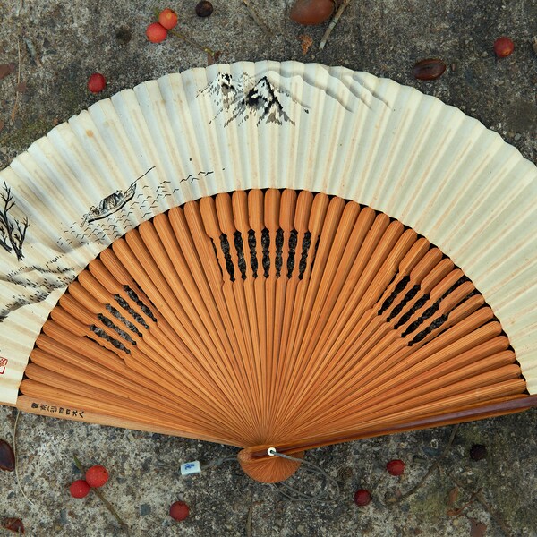 Large Japanese Fan - Etsy