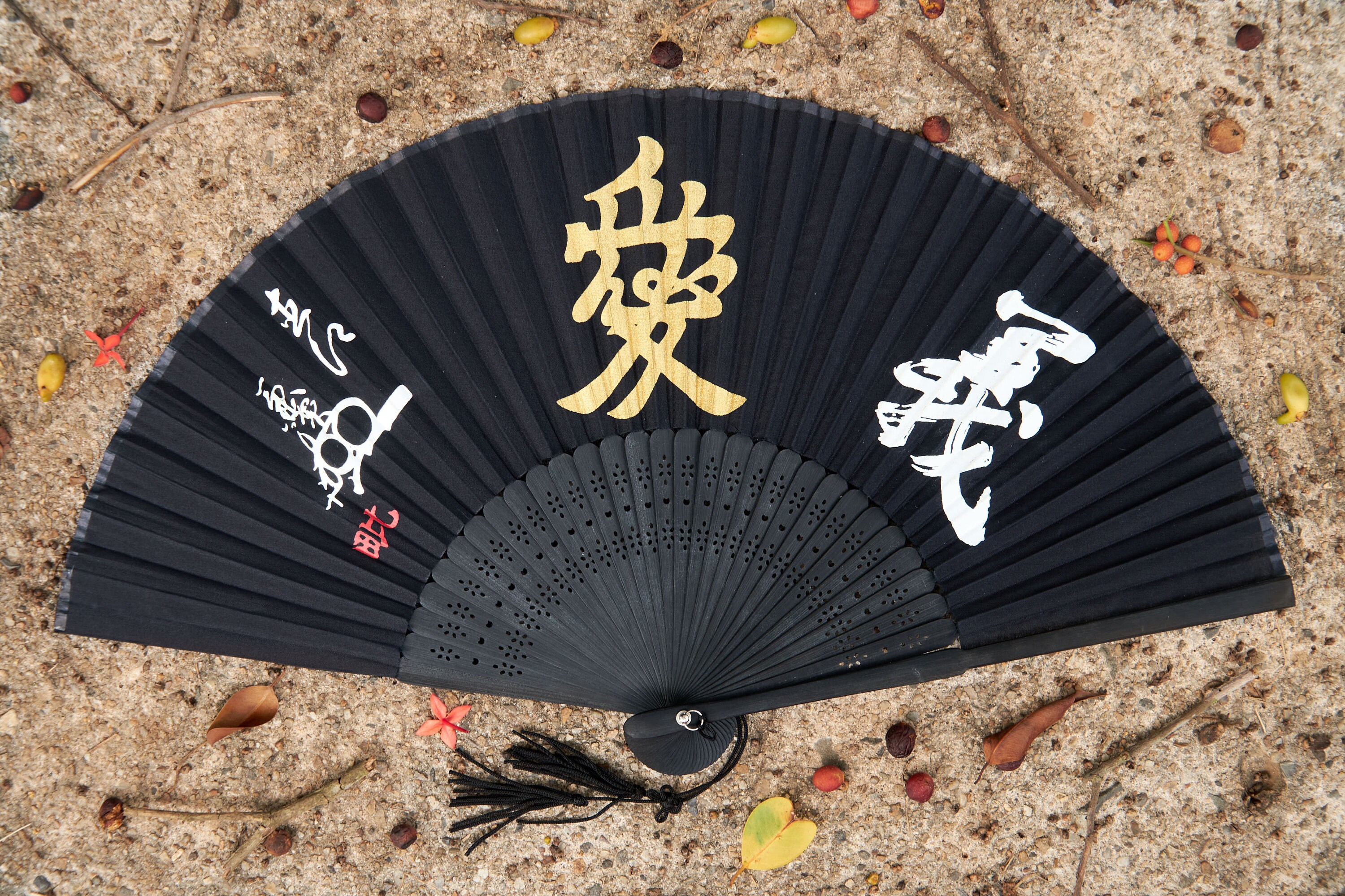 Japanese Folding Fan SENSU Vintage Hand Fan Made of Silk and | Etsy