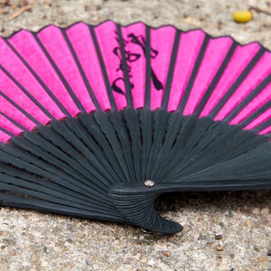 Japanese Vintage Folding Fan SENSU - Hand Fan Made of Silk and Bamboo ...