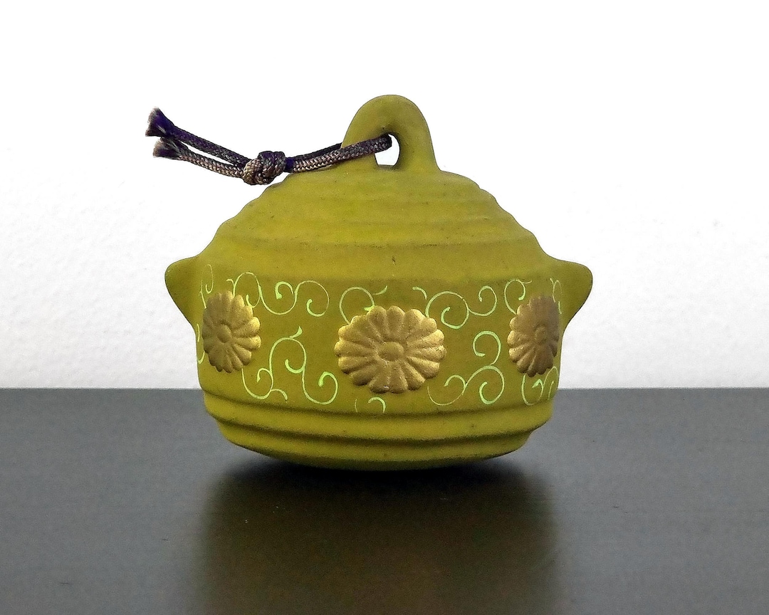 Japanese Vintage Dorei Bell Ceramic Lucky Charm Bell Talisman Bell ...