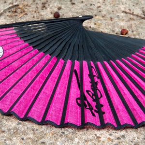 Japanese Vintage Folding Fan SENSU - Hand Fan Made of Silk and Bamboo ...