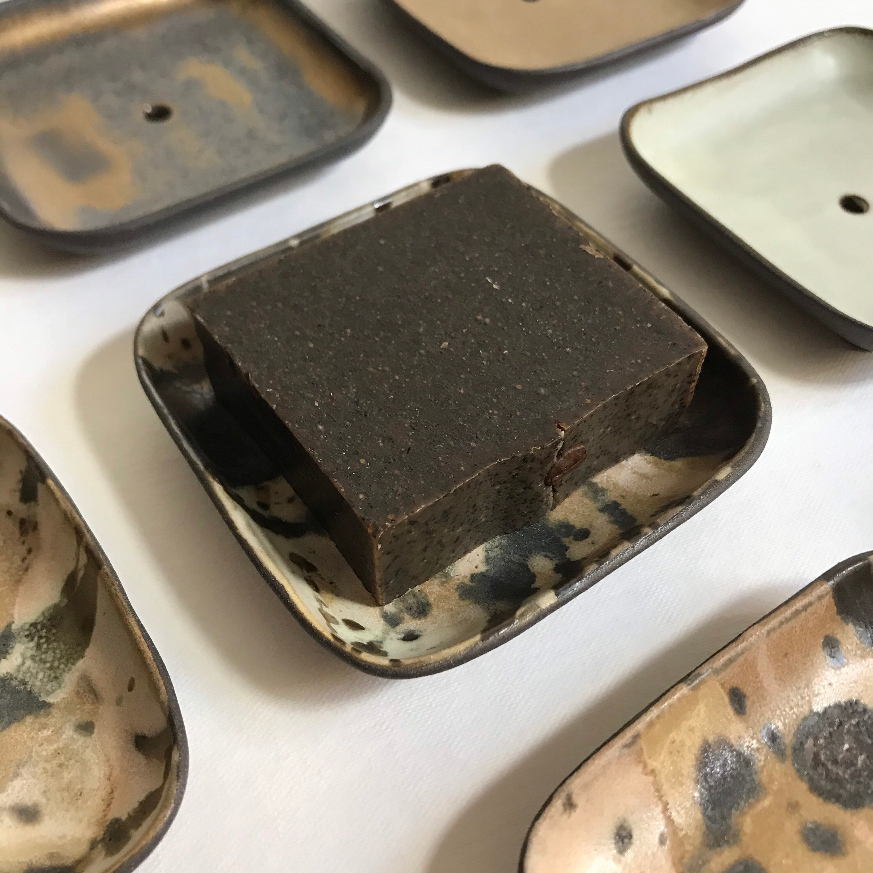 Square Ceramic Soap Dish / Durable Kitchen Sponge Holder - Etsy