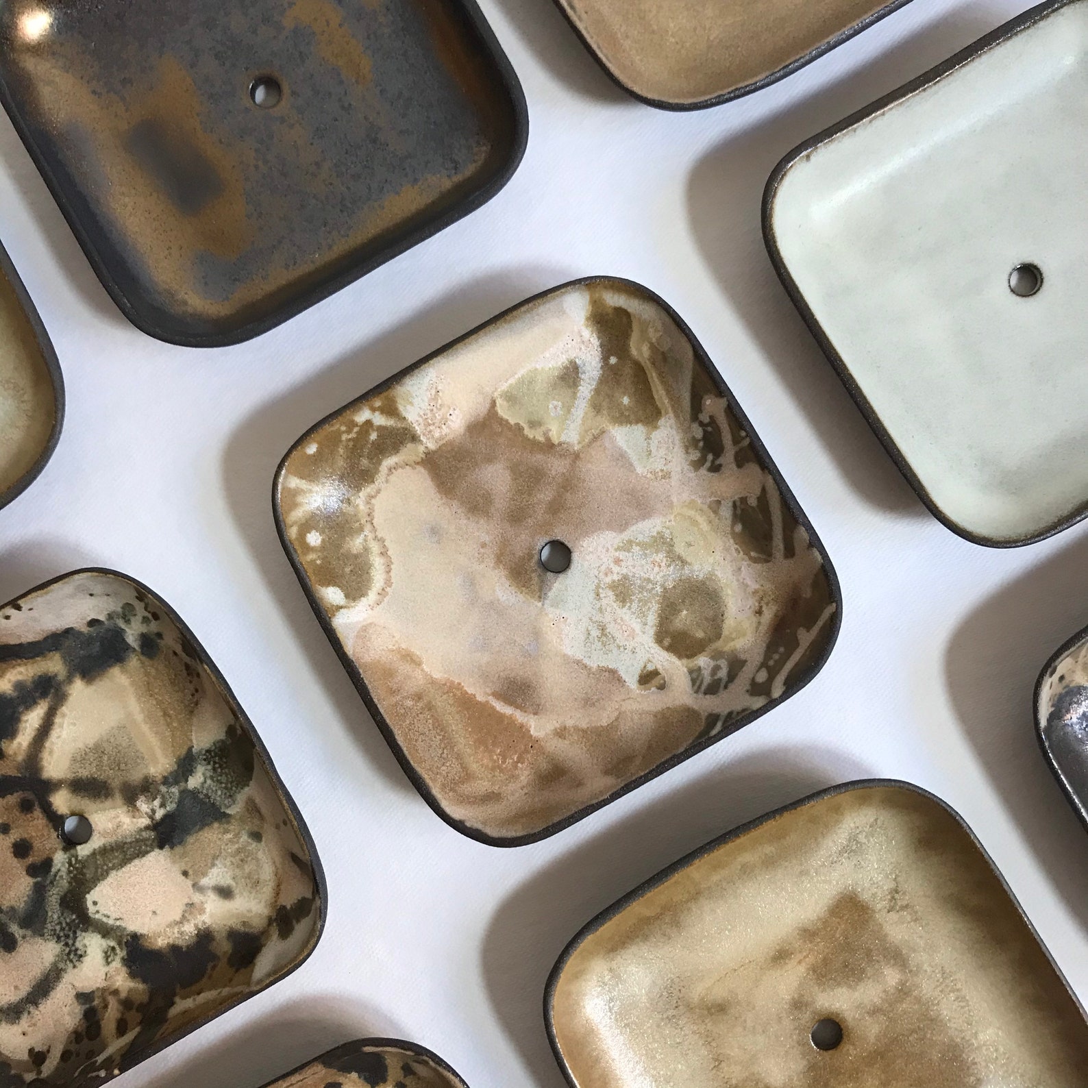 Square Ceramic Soap Dish - Etsy