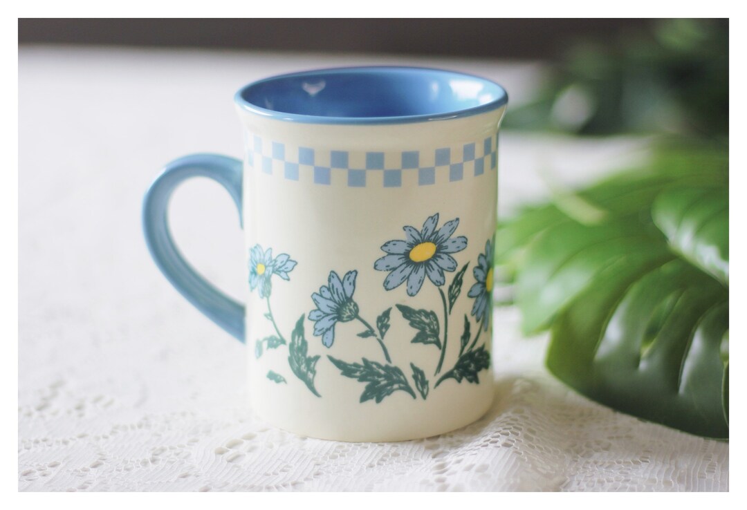 Ganz Blue Daisy Mug - Etsy