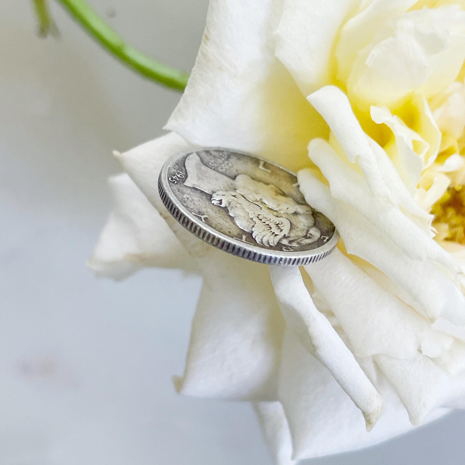 Ultra Rare 1945 Mercury Dime, 10 Cent, With Rare Doubling Error, Double ...